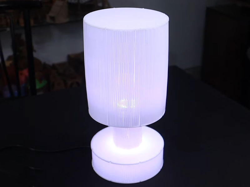 Laser Cut Living Hinges Pattern Acrylic LED Table Lamp Design | Vectors ...