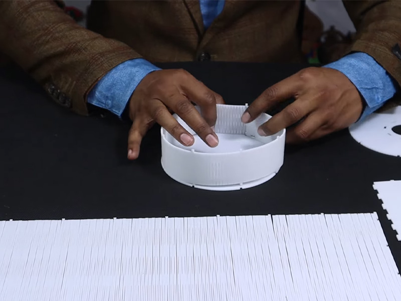 Laser Cut Living Hinges Pattern Acrylic LED Table Lamp Design | Vectors ...