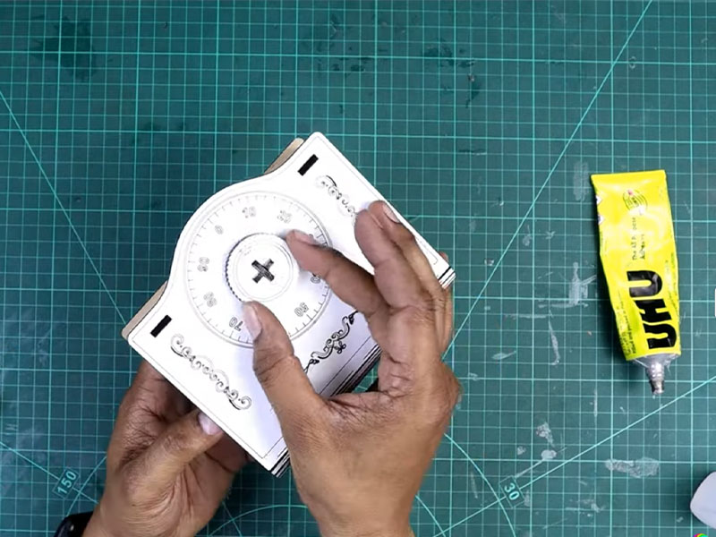 Laser Cut Books Shape Safe Case with Mechanical Lock System | Vectors File