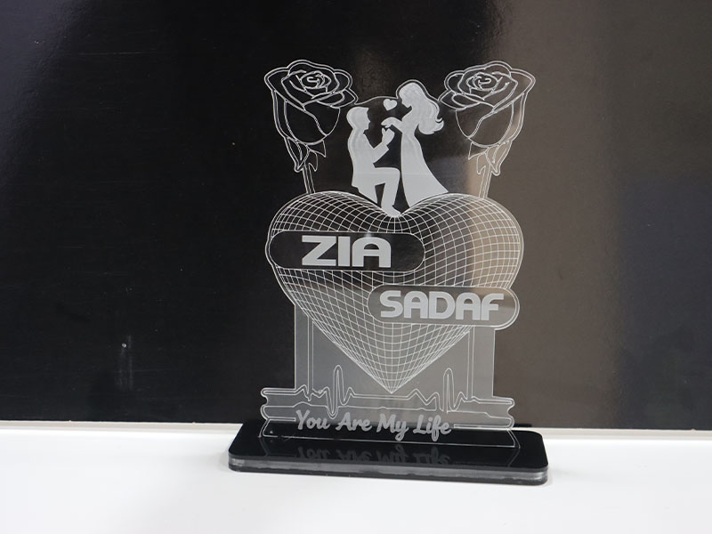 Laser Cut Personalized 3D Illusion Acrylic LED Lamp Design | Vectors File