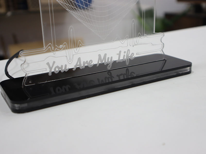 Laser Cut Personalized 3D Illusion Acrylic LED Lamp Design | Vectors File