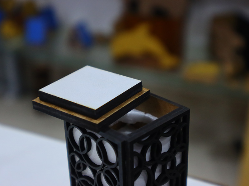 Laser Cut Small Perfume Wooden Gift Box Design | Vectors File