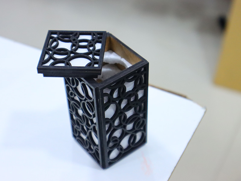 Laser Cut Small Perfume Wooden Gift Box Design | Vectors File