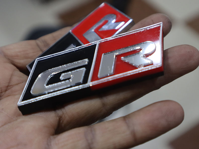 Laser Cut Acrylic Toyota Gazoo Racing 3D Emblem | Vectors File