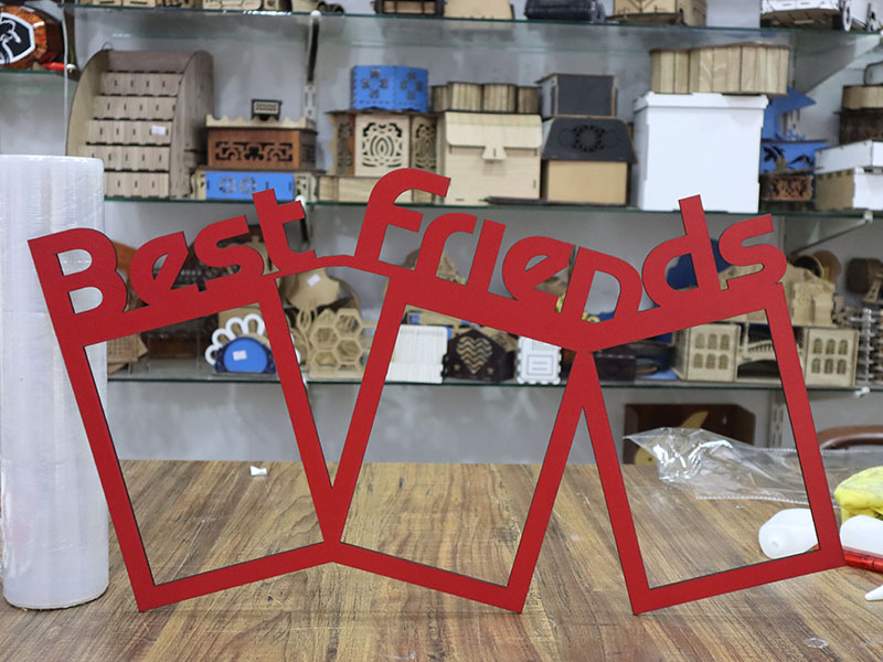 Laser Cut Best Friends Triple Photo Frame | Vectors File