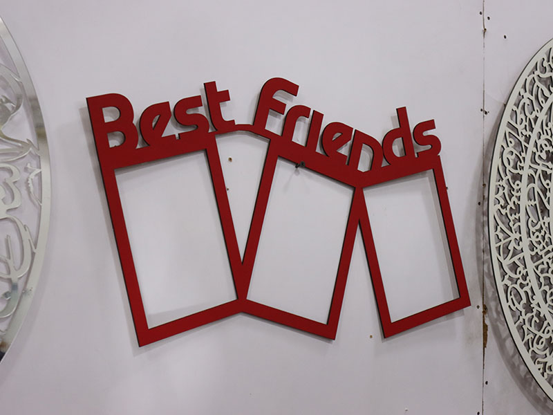 Laser Cut Best Friends Triple Photo Frame | Vectors File