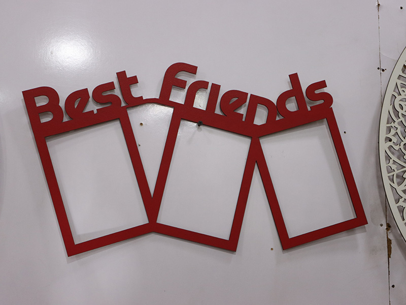 Laser Cut Best Friends Triple Photo Frame | Vectors File