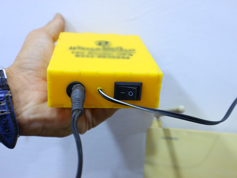 Acrylic Router UPS Box with 12V DC Output Custom Laser Cut Design ...