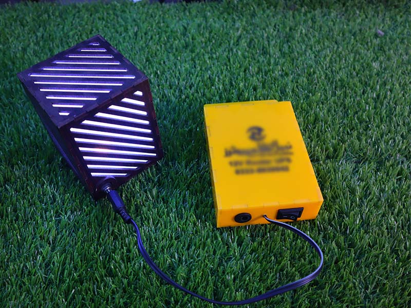 Acrylic Router UPS Box with 12V DC Output Custom Laser Cut Design ...
