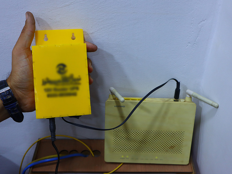 Acrylic Router UPS Box with 12V DC Output Custom Laser Cut Design ...