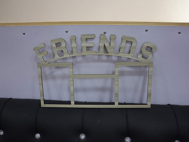 Laser Cut Personalized Friends Photo Frame Design | Vectors File