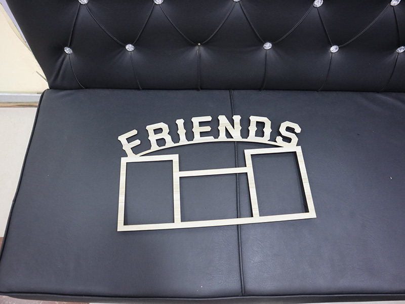 Laser Cut Personalized Friends Photo Frame Design | Vectors File