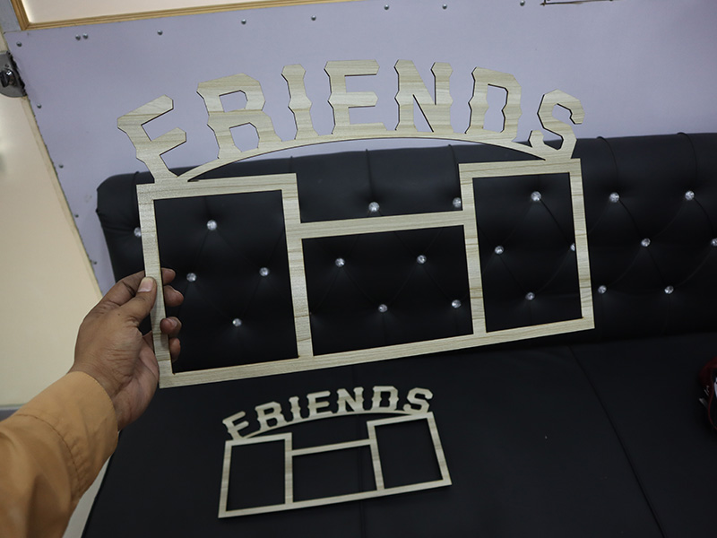 Laser Cut Personalized Friends Photo Frame Design | Vectors File