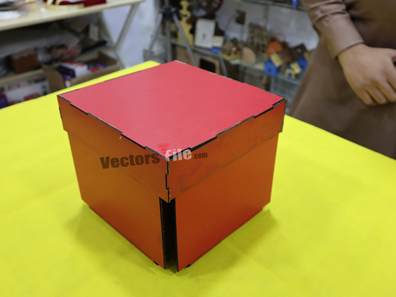Explosion Box Laser Cut Wooden Chocolate Gift Box Design | Vectors File