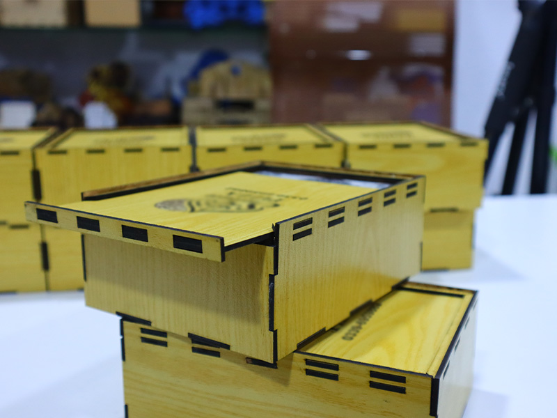Laser Cut Sliding Lid Gift Box Wooden Perfume Box Design | Vectors File