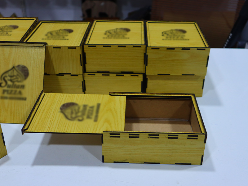 Laser Cut Sliding Lid Gift Box Wooden Perfume Box Design | Vectors File