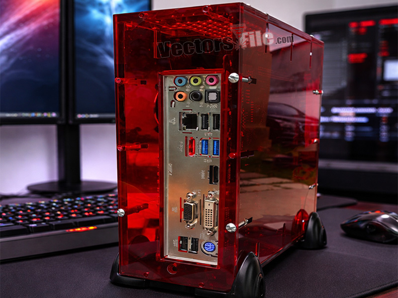 Laser Cut Acrylic PC Case Transparent Custom Computer CPU Model Kit ...