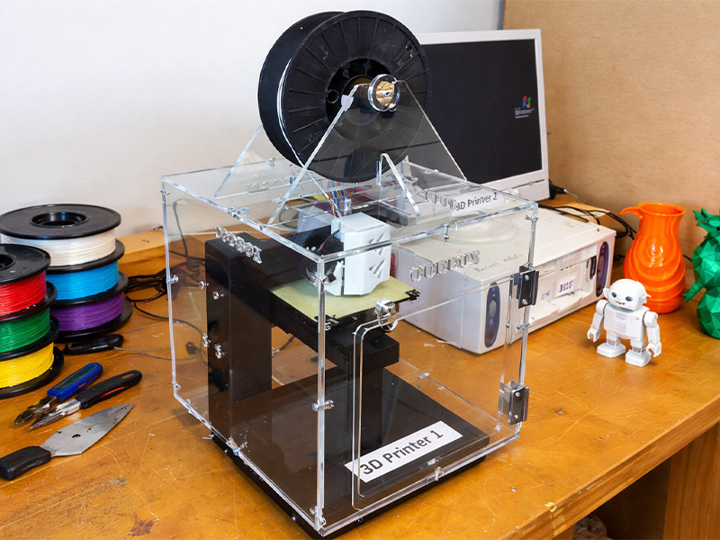 Laser Cut Acrylic Enclosure 3D Printer Display Transparent Case with ...