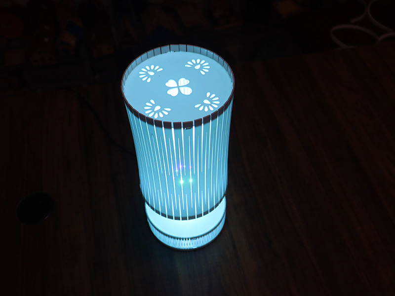 Laser Cut Acrylic Table Lamp Acrylic Illusion Night Light Modern LED ...