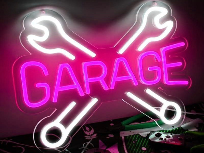 Laser Cut Neon Sign Car Store Garage Led Sign for Wall Decor | Vectors File