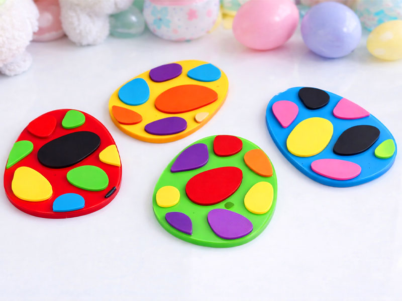 Laser Cut Colorful Acrylic Easter Eggs Creative Easter Decor Idea ...