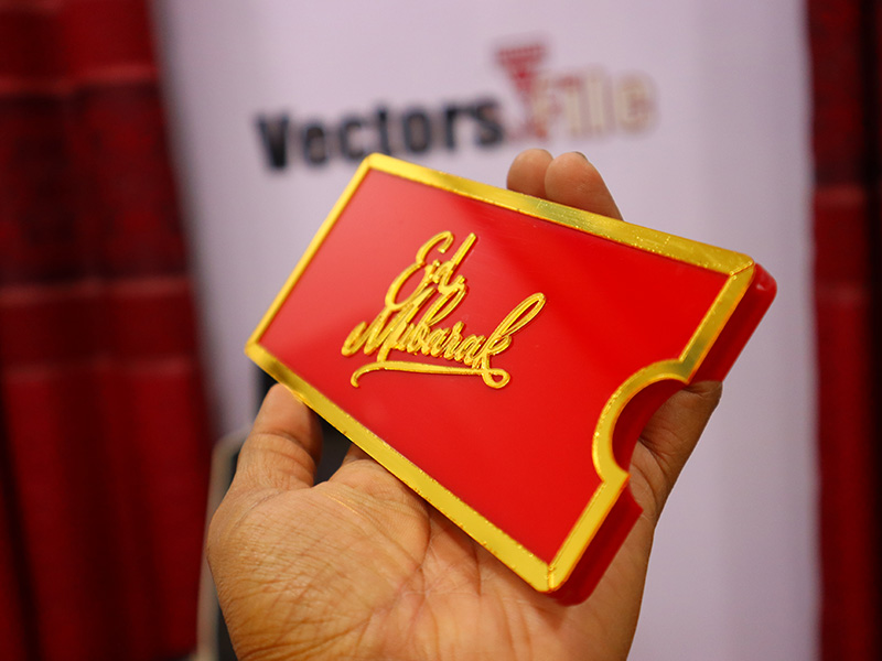 Laser Cut Acrylic Money Gift Holder Envelope for Eid Birthday and ...
