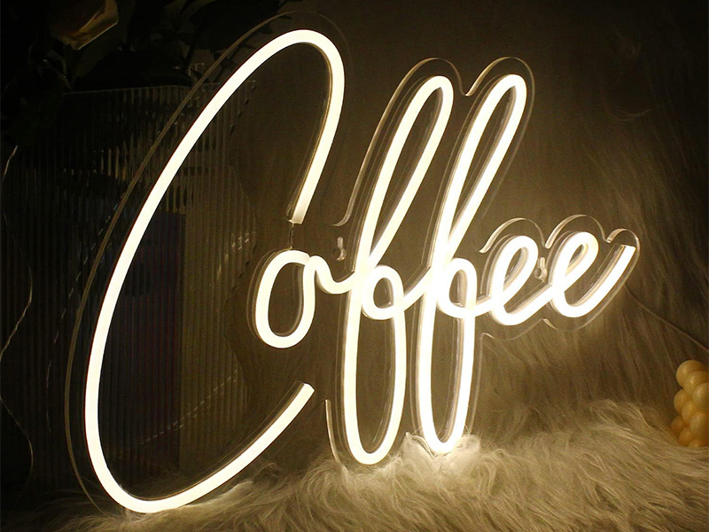 Laser Cut Acrylic Coffee Neon LED Sign for Coffee Shop Wall Decor ...